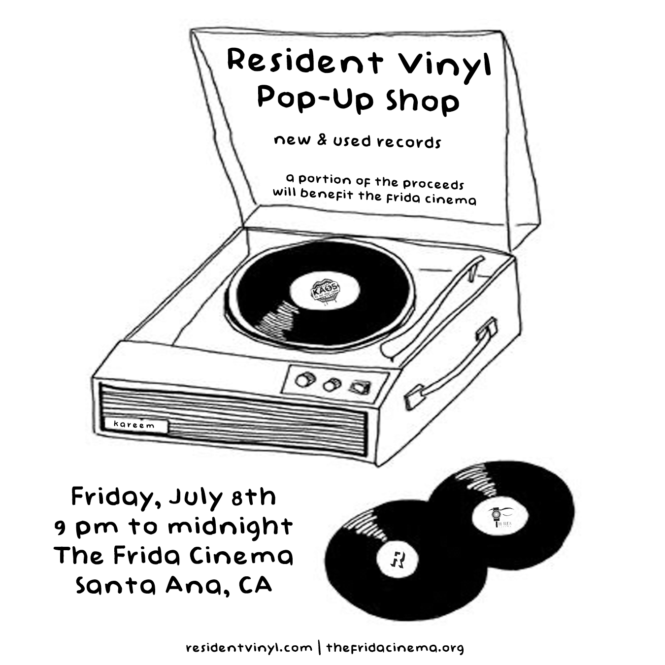 Late Night Digs at The Frida Cinema – Resident Vinyl